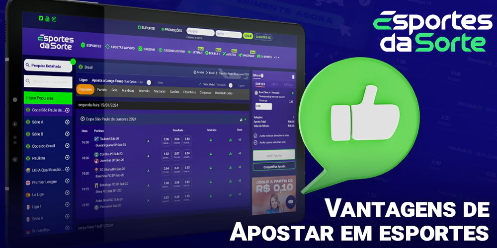 Esporte da Sorte apostas esportivas no Brasil: Registro rápido | Login