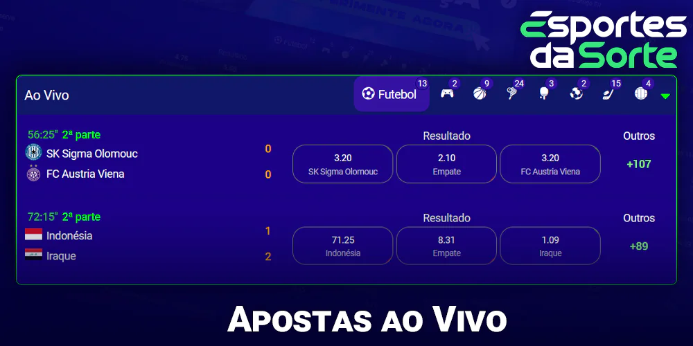 Esporte da Sorte apostas esportivas no Brasil: Registro rápido | Login